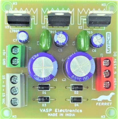 VASP Electronics Ultra Compact Power Supply Board +5v +15v -15v DC ...