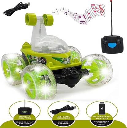 TONDAK Ben 10 Rechargeable Stunt Car Big Size 360 Degree Rotating ...