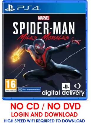 Marvel's SpiderMan : Miles Morales PS4 GAME (NO CD REQUIRED) Prime ...