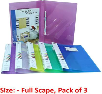 Flipkart.com | SAGA PP Full Scape Size Deluxe Clip File Folder ...