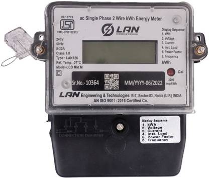 Polycarbonate Fire Proof LAN Meters Single Phase Digital Multi-function ...