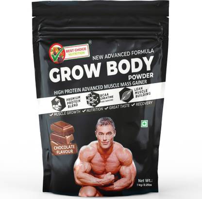 BEST CHOICE NUTRITION GROW BODY FOR WEIGHT GAIN MUSCLE BUILDING AND ...
