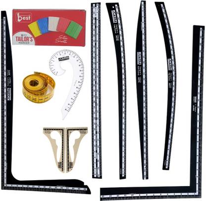 Khyati Stationery Redesigned Fashion Designing Scale Set of 9- L-Square ...