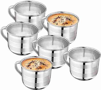 Teaify Stainless Steel Pack of 6 Stainless Steel Stainless Steel Tea ...