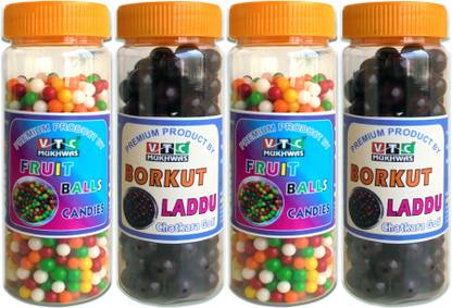 VTC Tasty Borkut Laddu Or Fruit Balls Natural Borkut, Sugar, Glucose ...