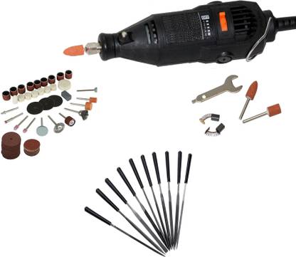 Digital Craft Die Grinder,105Pc Rotary Tools Set,10Pc 4x60 Needle File ...