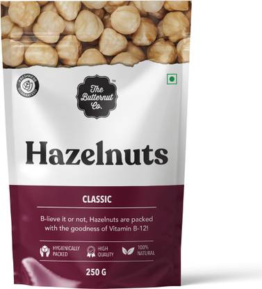 The Butternut Co. Hazelnut Kernels Without Shell | High Protein & High Fiber | Gluten Free ...