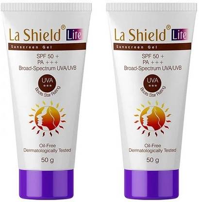 La Shield Sunscreen - SPF 50+ PA+++ Lite SPF 50+ & PA+++ Anti-Tanning ...