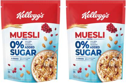 Kellogg's Muesli with 0% Added , No Sugar Pouch Price in India - Buy ...