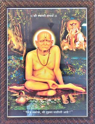 shreya arts frame wth glass Swami Samarth Maharaj / Shree Swami Samarth ...
