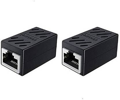 Paruht , Pack of 2, RJ45 Female To Female Ethernet LAN Cable Adapter ...