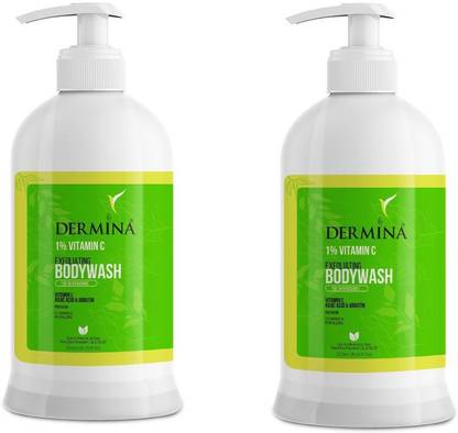 DERMINA Body Wash with Vitamin – C, Moisturising cleanser Skin for Men ...