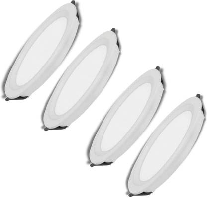 Panasonic LED PANEL LIGHT PC ROUND 6W 6500K (Pack of 4) Recessed ...