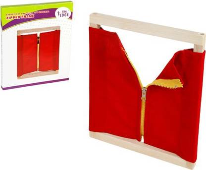 Eduedge Montessori Materials Exercises Of Practical Life - Zipper Frame ...