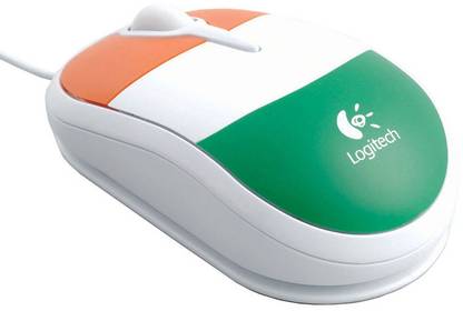 Logitech Tricolour Mini Optical Mouse Plus - Logitech : Flipkart.com