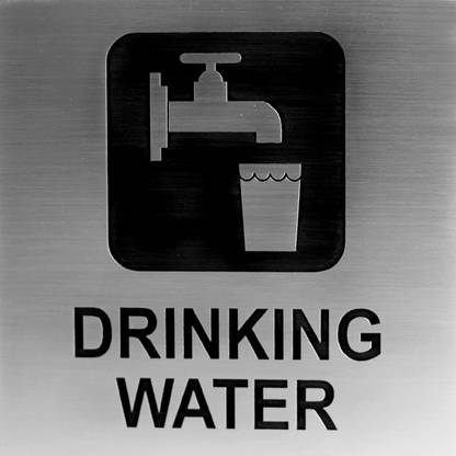 SIGNAGES Steel Drinking Water Logo Name Plate Price in India - Buy ...