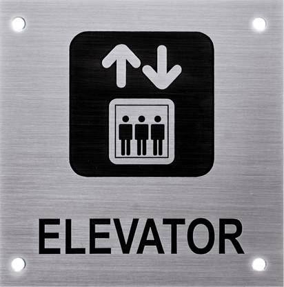 SIGNAGES Steel Elevator(Lift) Logo Name Plate Price in India - Buy ...