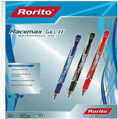 Rorito FLYMAX BLACK PACK OF 40 PCS Gel Pen - Buy Rorito FLYMAX BLACK ...