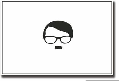 Posterhouzz Adolf Hitler Moustache Fine Art Print - Minimal Art posters ...