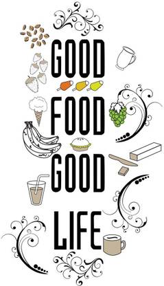 Good Food, Good Life Photographic Paper - Educational posters in India ...