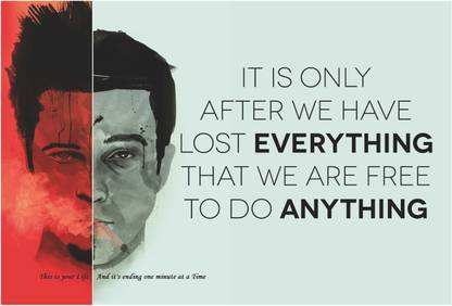 Fight Club Quotes Photographic Paper - Movies posters in India - Buy ...