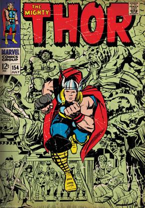 Mighty Thor poster (Officially Licensed) Paper Print - Movies posters ...