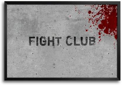 ShopMantra Fight Club Minimalist Laminated Frame Poster Paper Print ...