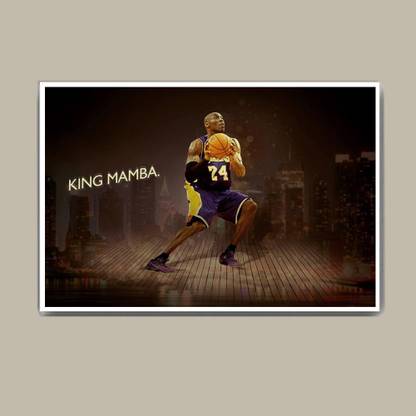 Kobe Bryant King Mamba Wall Hang Fine Art Print - Abstract posters in ...