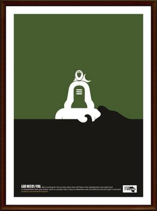 EurekaDesigns Poster Uttarakhand Shiva Poster Rolled Paper Print ...