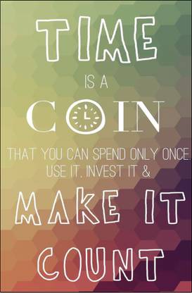 Make it Count Paper Print - Typography posters in India - Buy art, film ...