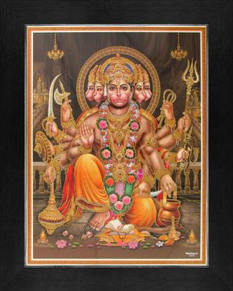 Lord Hanumanji / Panchmukhi Hanuman Poster Paper Print - Art ...