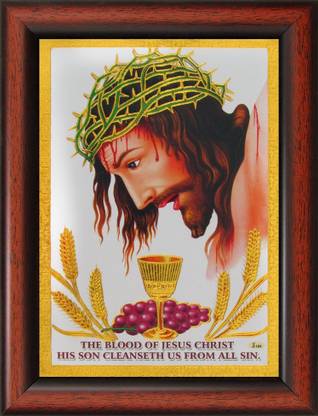 Jesus / the blood has saved the world from all sin Poster Paper Print ...