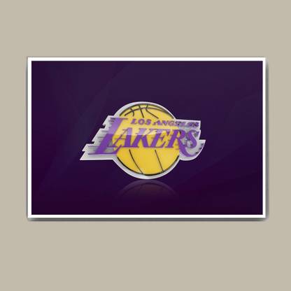 Los Angeles Lakers Logo Wall Hang Fine Art Print - Abstract posters in ...