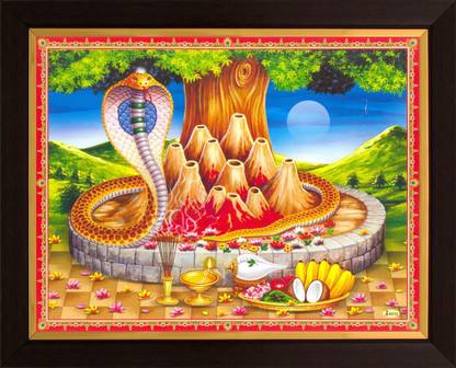 Naag Panchami / Nag Puja Poster Paper Print - Art & Paintings ...
