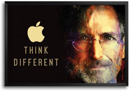 Think Different By Steve Jobs Artwork Laminated Framed Paper Print ...