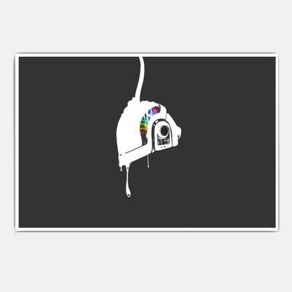 Daft Punk Minimal Artwork (18x12) Paper Print - Abstract posters in ...