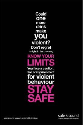 Know Your Limits Stay Safe Paper Print - Quotes & Motivation posters in ...