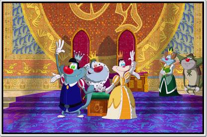 Oggy Cartoon Poster Paper Print - Animation & Cartoons posters in India ...