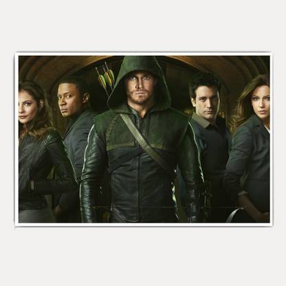 The Arrow Tv Series Entire Cast (18x12) Paper Print - Abstract posters ...