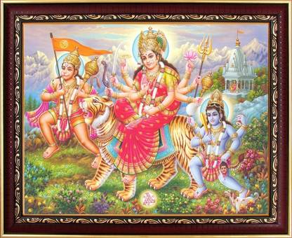 Goddess Ambaji / Amba / Ambe mata Poster Paper Print - Art & Paintings ...