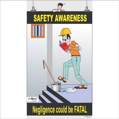 Safety Poster-Safety Awareness Paper Print - Abstract, Quotes ...