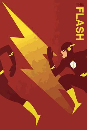 Flash Minimalist Poster Paper Print - Comics posters in India - Buy art ...