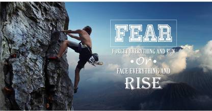 Overcome your Fear - Poster Paper Print - Quotes & Motivation, Quotes ...
