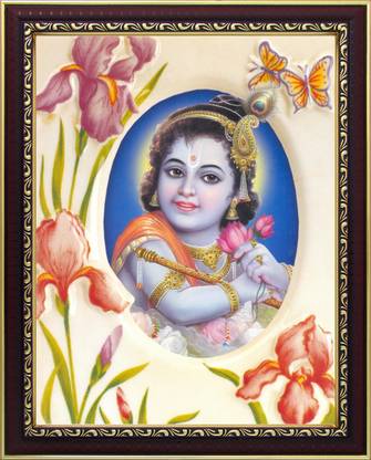 Lord Krishna / Shree Krishna Poster Paper Print - Art & Paintings ...