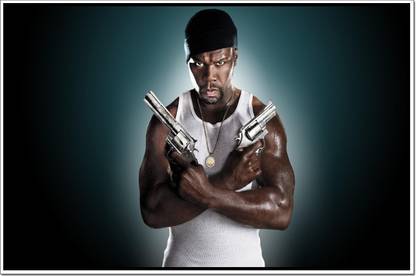 50 Cent Gun Poster Paper Print - Music posters in India - Buy art, film ...