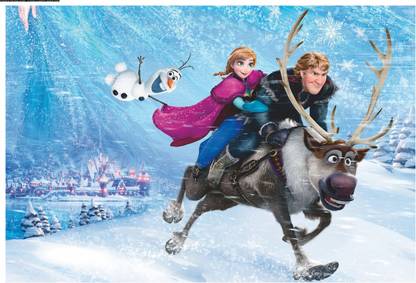 Frozen Team Wallpaper Paper Print - Animation & Cartoons posters in ...