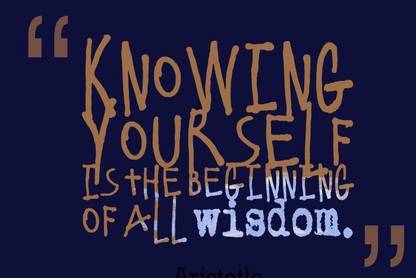 Posterhouzz Knowing Yourself Poster Fine Art Print - Quotes ...