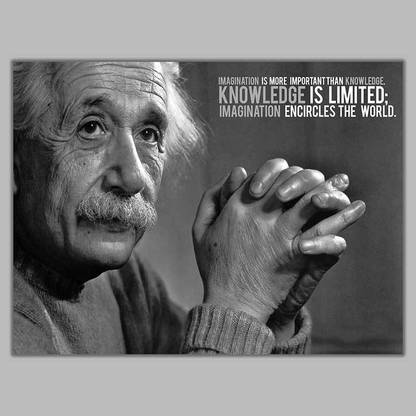 Knowledge is Limited Quote Poster Photographic Paper - Abstract ...