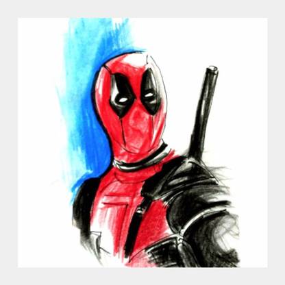 Deadpool Square Artwork | Artist: Tridib Das Photographic Paper - Personalities posters in India ...