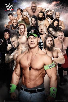 WWE Collage Official Paper Print - Sports posters in India - Buy art ...